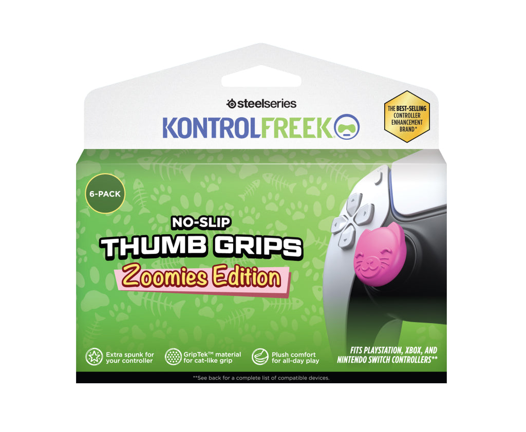 KontrolFreek Zoomies Edition No-Slip Thumb Grips For Cozy Gamers ...